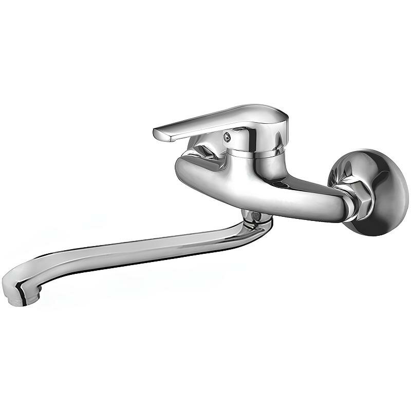 Смеситель для кухни Viko V-35 V-3506 хром, рычажный, поворотный излив, латунь