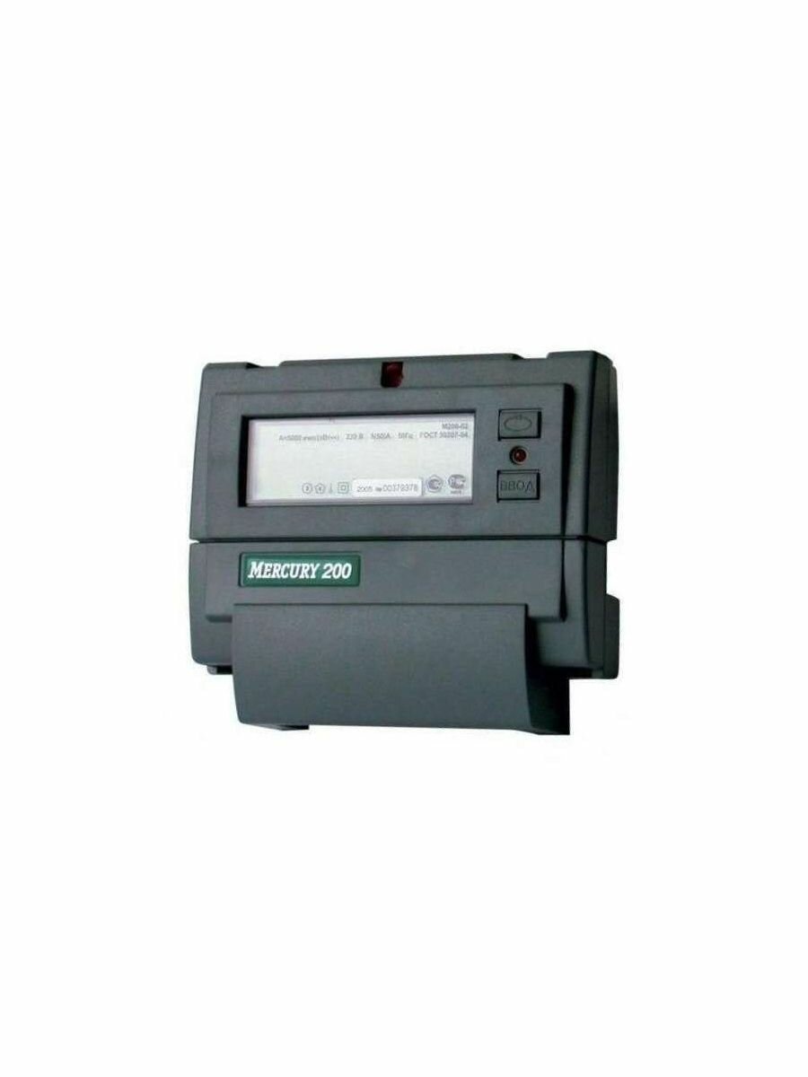 Счетчик Меркурий 200.02 1ф 5-60А класс точн. 1.0 многотариф. CAN ЖКИ Моск. вр. Инкотекс М0000051747