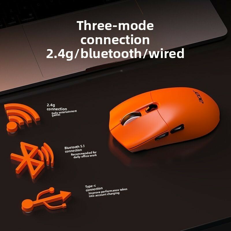 Мышь Acer Tri-Mode, 10000 DPI, высокоточный оптический сенсор