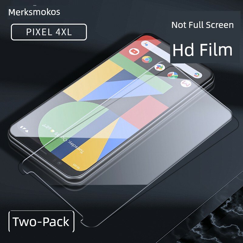Для Google Pixel 4XL, 2-упаковка стеклянного защитного экрана, неполное покрытие, анти-отпечатки