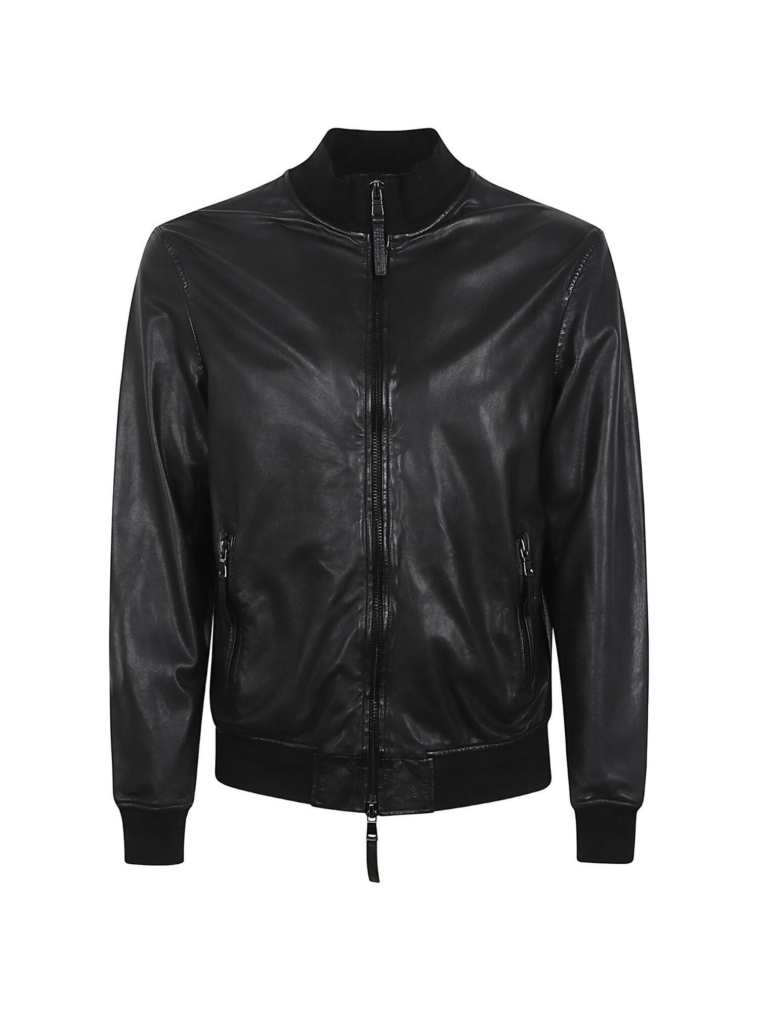 Куртка Leather bomber jacket