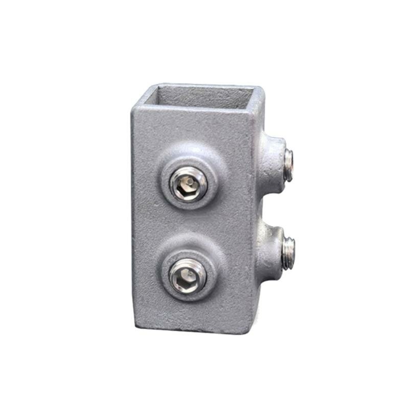 Алюминиевый соединитель для квадратных труб, проход 20х20 мм