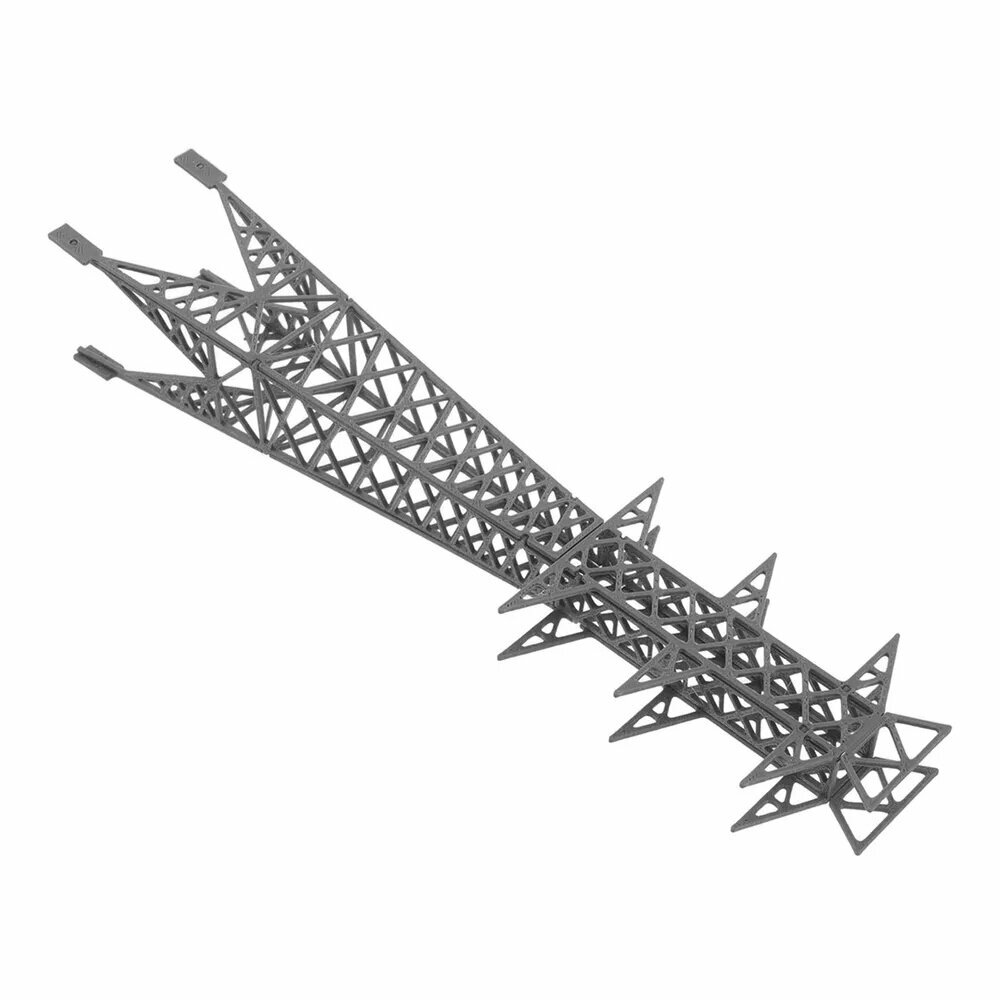 Миниатюрная пластмассовая электрическая башня серого цвета для создания домашних макетов
