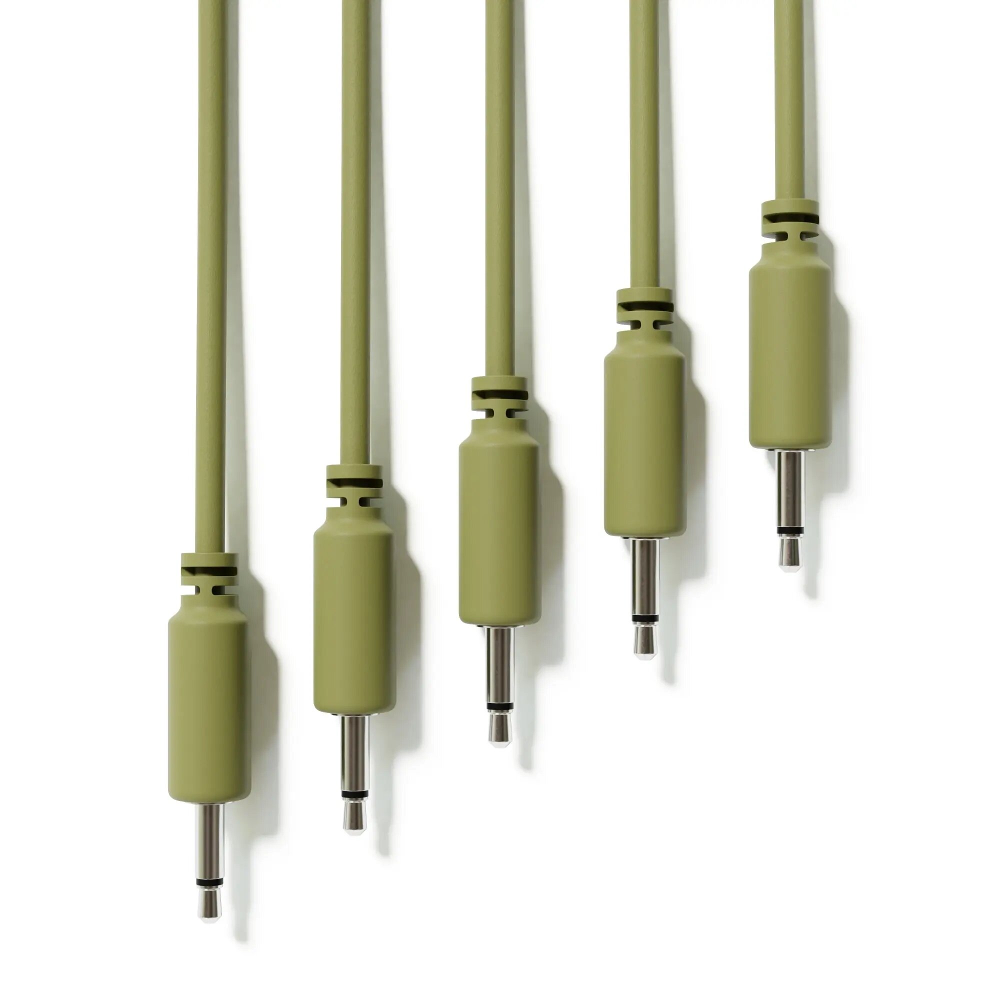 Модульные кабели Eurorack Mono 3.5 мм, 5 шт, Army Green, 180 cm