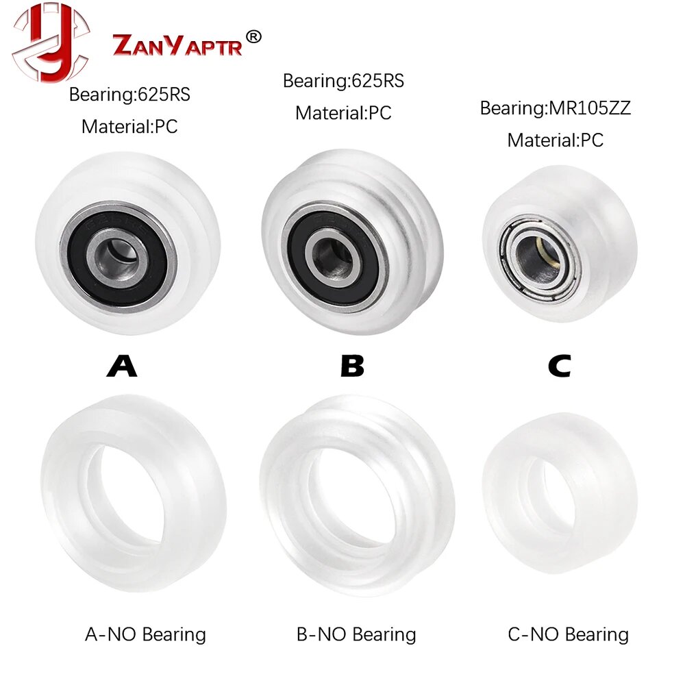 Колеса ZANYAPTR Xtreme v Type C No-Bearing для Openbuilds v-slot