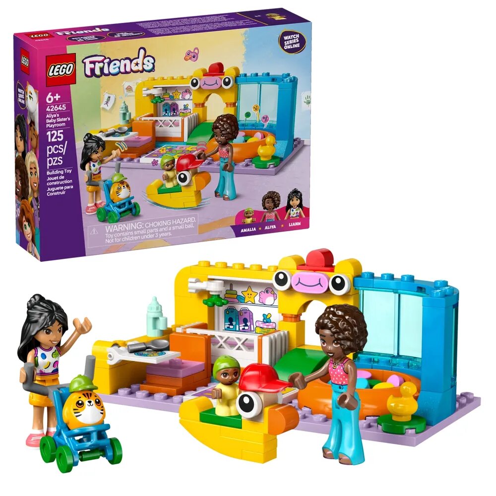 Лего Friends серия, LEGO 42645 Игровая комната младшей сестры Алии, lego конструктор для мальчика, лего для девочек