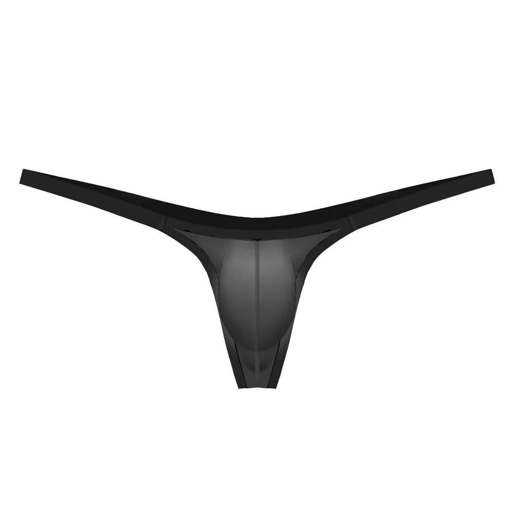 Мужские стринги черные String Homme