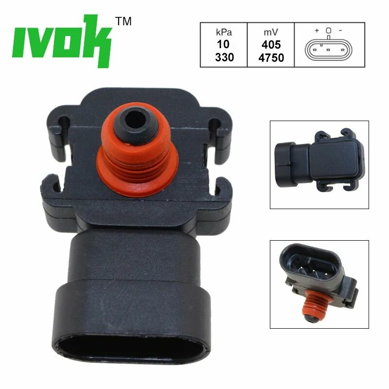 Датчик давления впускного воздуха (MAP) для Chevrolet / GMC / Isuzu 4HK1, номера 28139775 09373269 8-09373269-1
