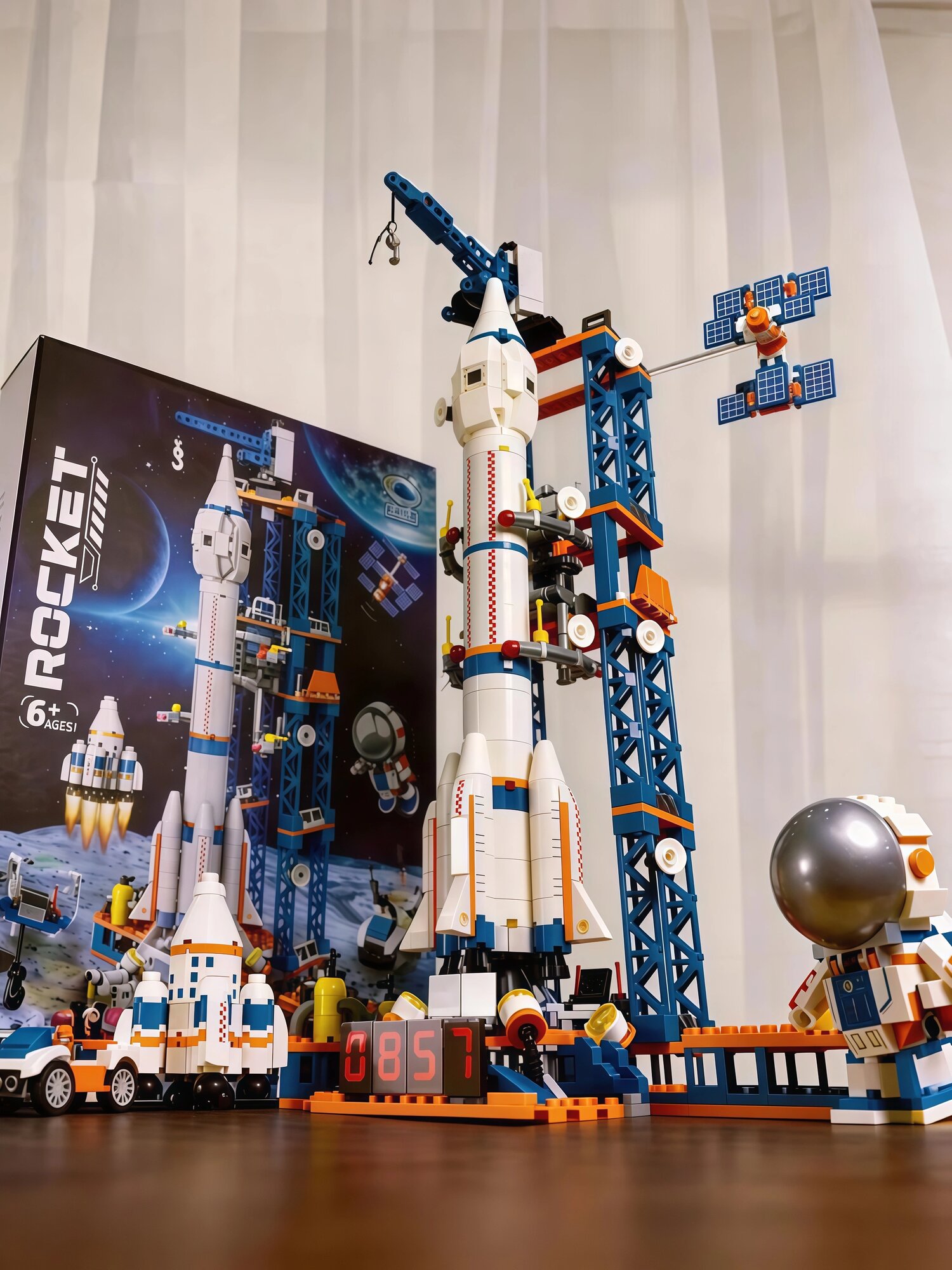 Модельные наборы ракет "Ангара", 1030 деталей, 100% копия Falcon Heavy