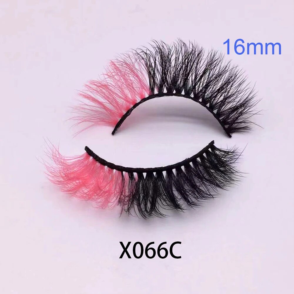 Цветные накладные ресницы eyewin X066C