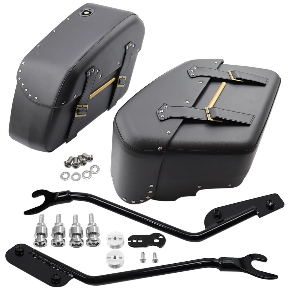 Полужесткие съемные кофры объемом 2840 куб. дюймов для Harley Fat Boy Gray Ghost FLSTFI Breakout 114 FLFB/S FXBR/S 2018-2026