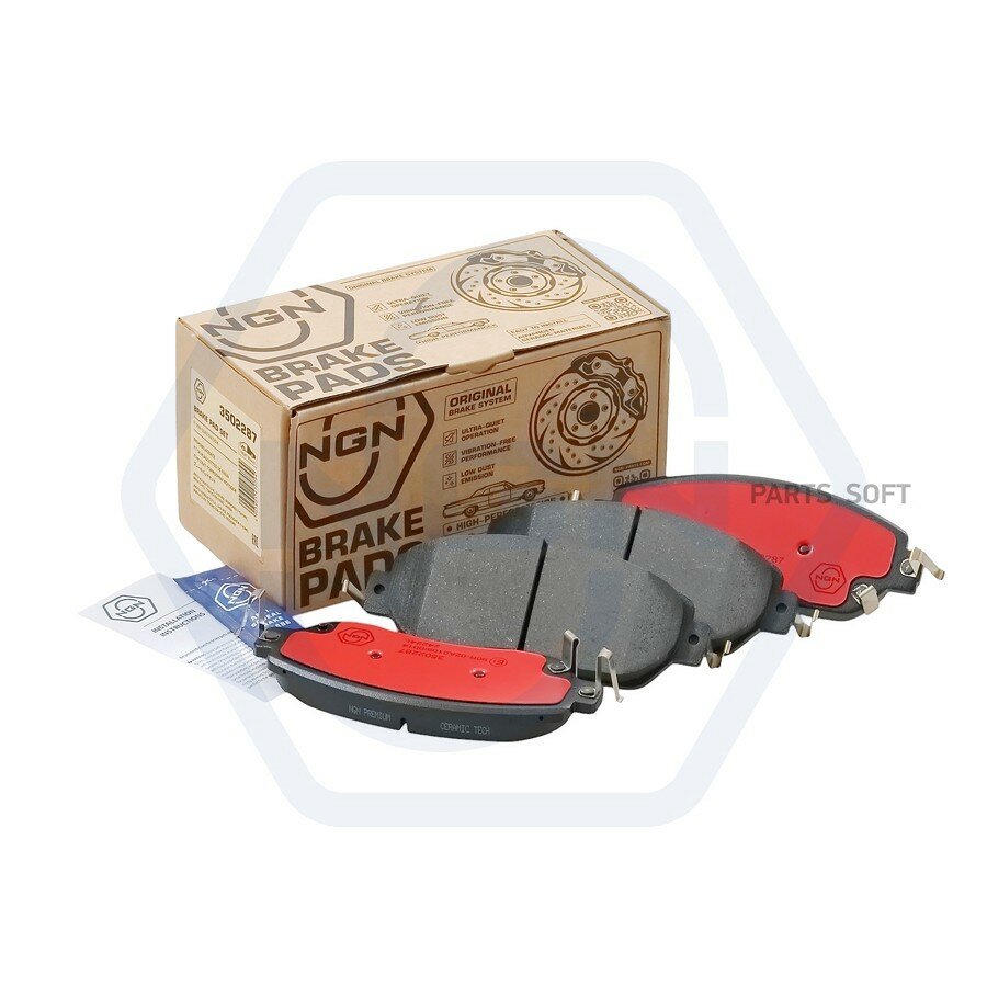 NGN 3502287 Колодки тормозные дисковые керамические | перед |