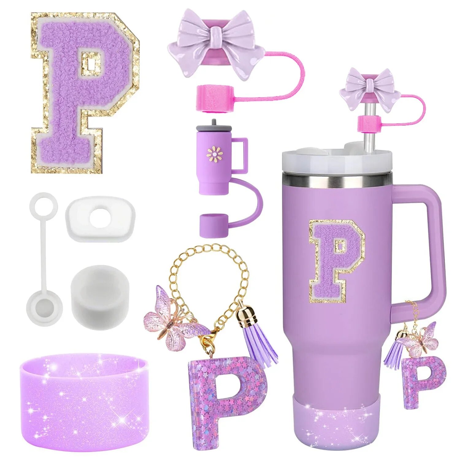 Набор аксессуаров для стакана Stanley, P-Purple, 8 шт.