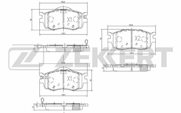 Колодки Торм. Диск. Передн. Hyundai Accent Iii 05- Kia Rio Ii 05- Zekkert арт. bs-1776
