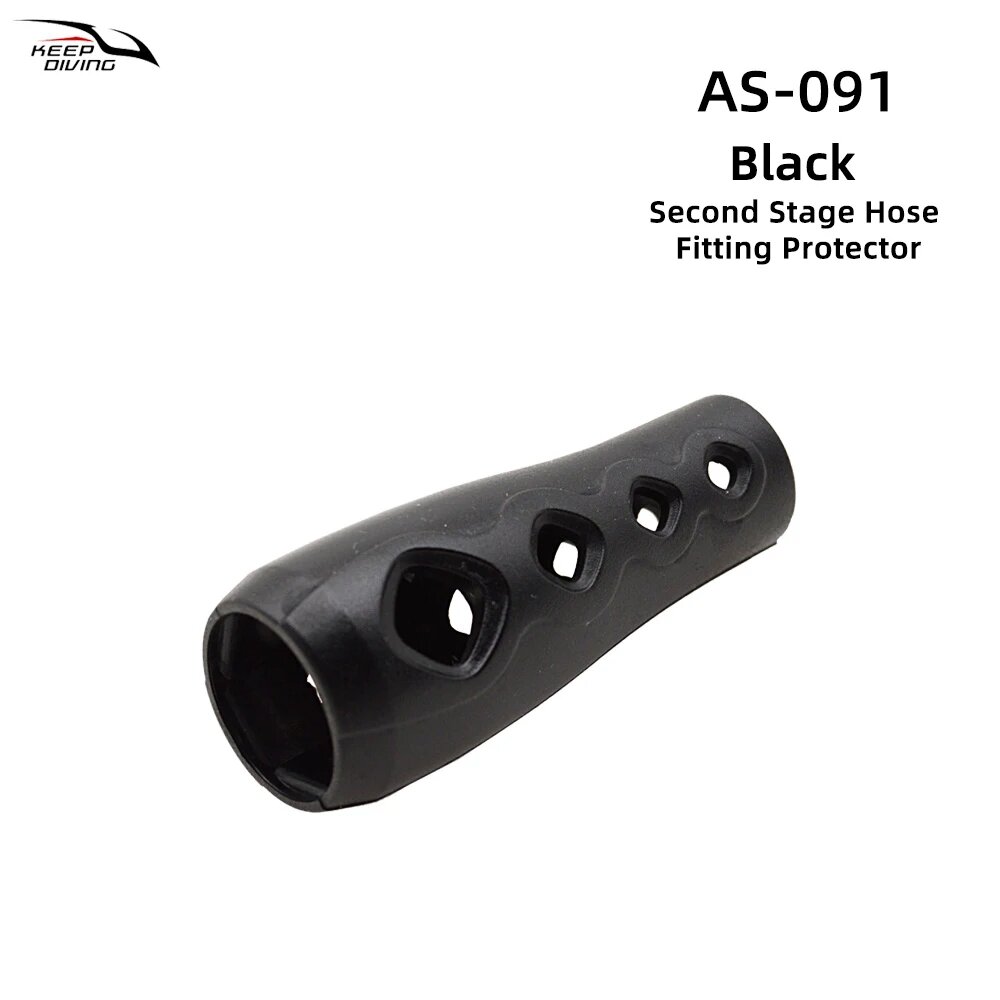 Защитный чехол для шланга регулятора KEEP DIVING AS-091/AS-092 Черный, 091 Black