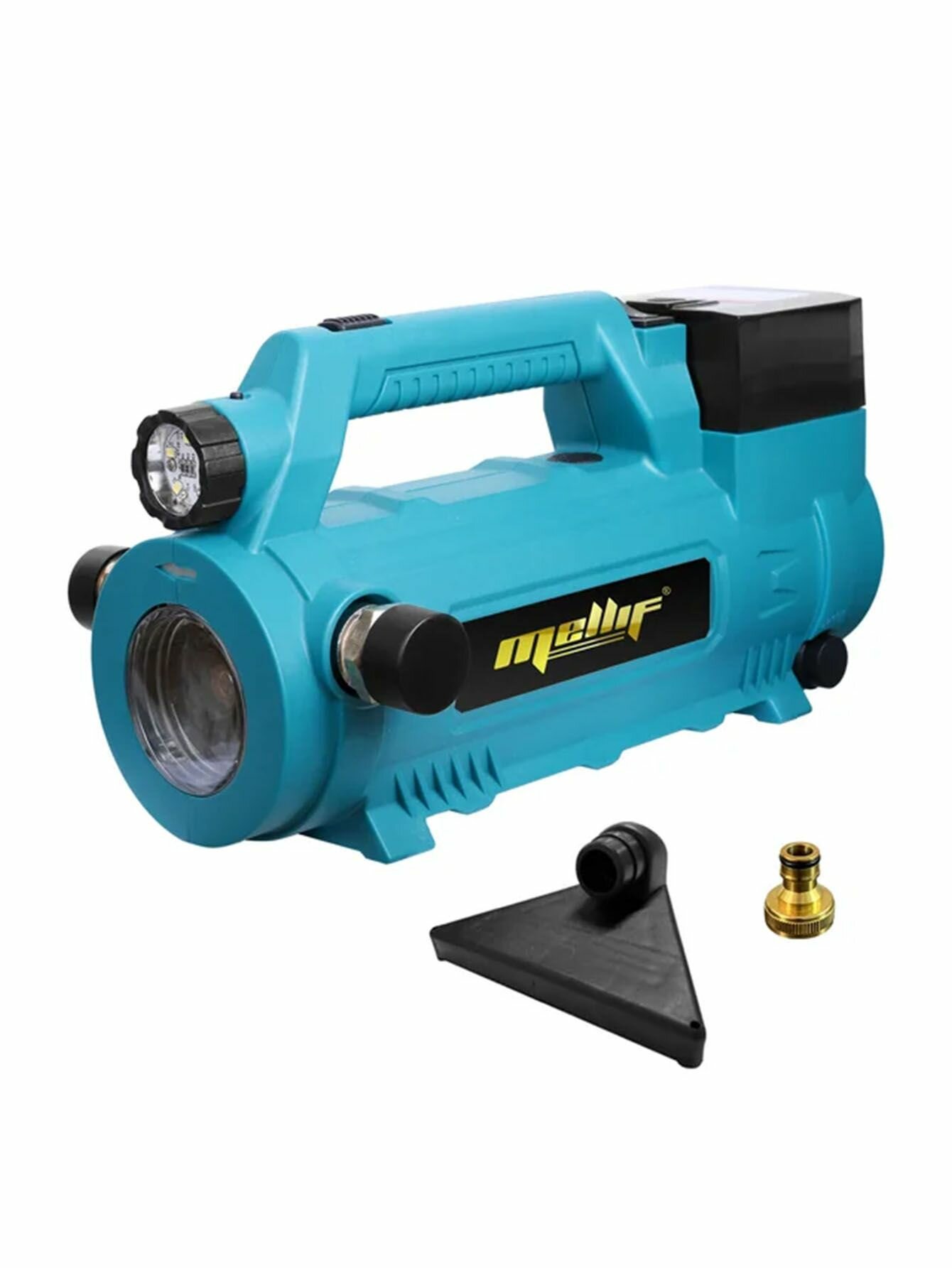 Беспроводной водяной насос Mellif совместим с аккумулятором Makita18v, 180 Вт, 1600 л/ч, напор 18 м, максимальная высота всасывания 4 м (без аккумулятора)