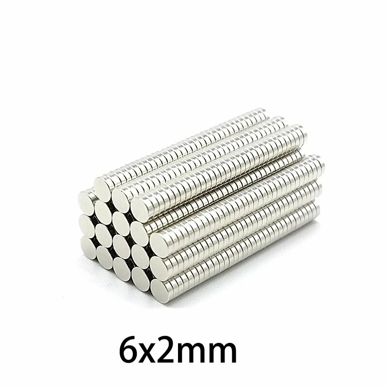 Магниты железо 10x3 мм и 6x2 мм 20pcs 6x2mm