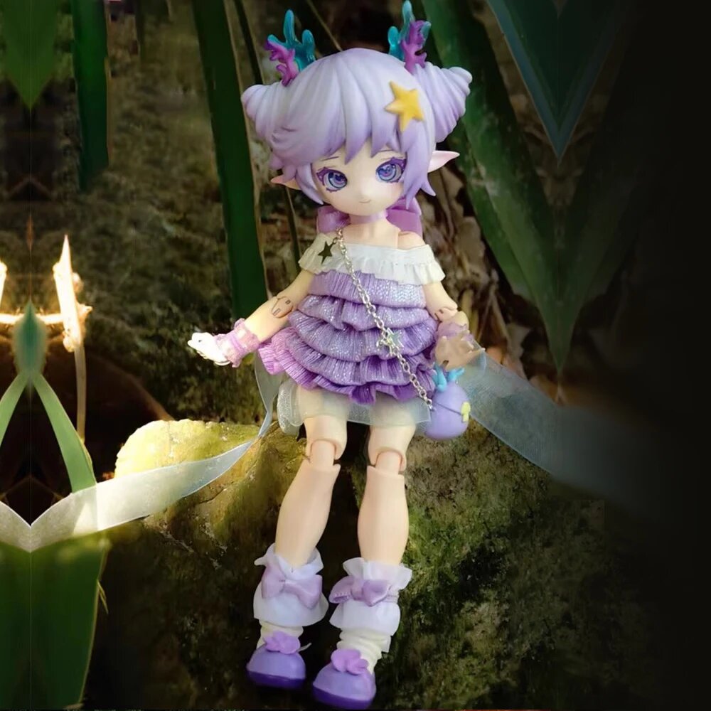 XiDonDon BJD фигурка 1/12 «Настоящий грибной мицелий» набор-сюрприз Сиреневый, SHAN HU JUN