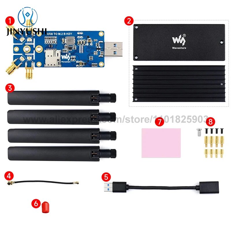 JINYUSHI 5G KIT USB 3.1 Adapter for Raspberry Pi 4