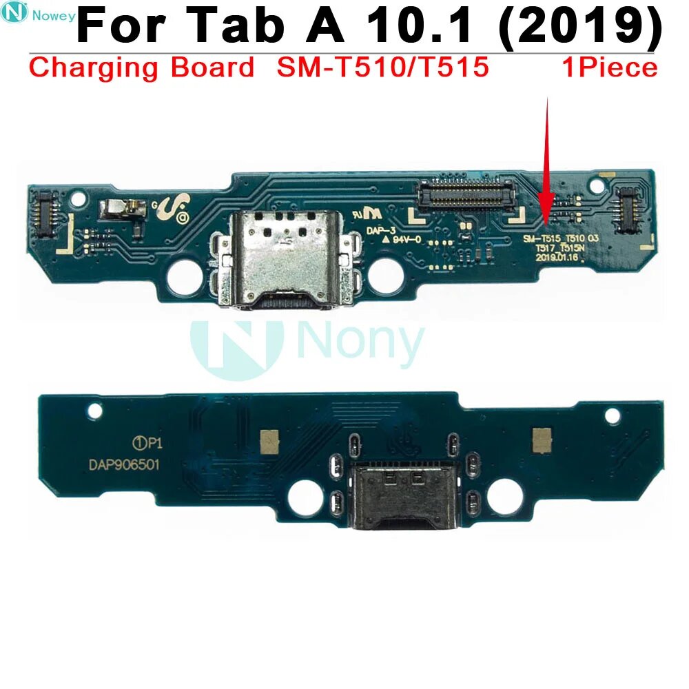 Плата зарядки для Samsung Galaxy Tab A 10.1 (2019) SM-T510 T515, USB-порт для зарядки, разъем док-станции, гибкий кабель для зарядки