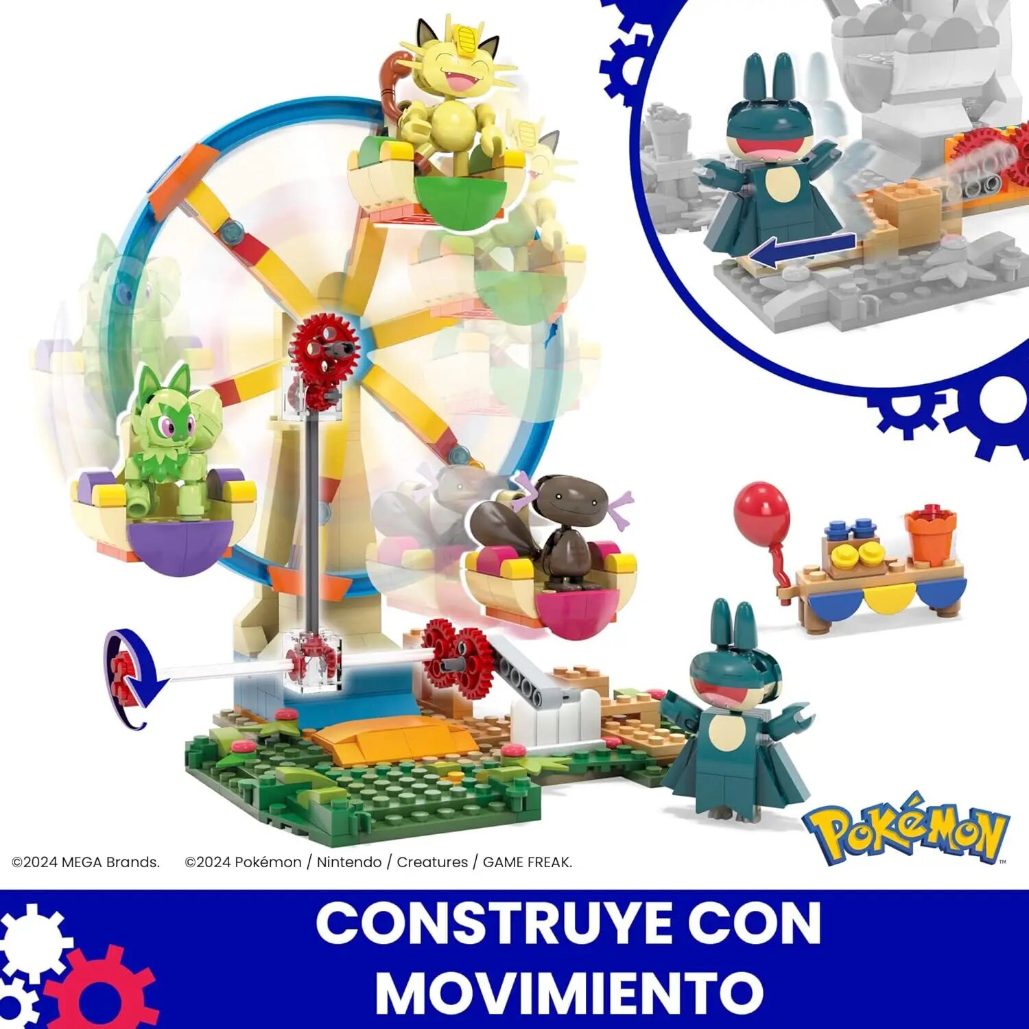 Конструктор Bandai MEGA Pokémon Fun on the Ferris Wheel 393 деталей