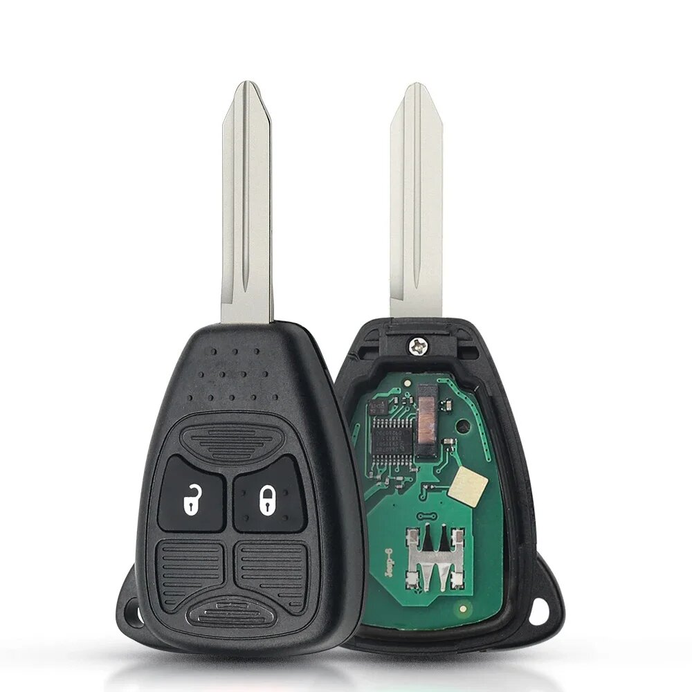 Автомобильный ключ-пульт KEYYOU 315/433 МГц ID46 для Jeep Compass Wrangler Patriot 2 Buttons, 433MHZ