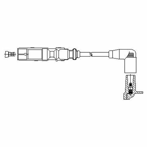 Провод высоковольтный Bremi 16247 для Skoda Superb I; VW NEW BEETLE 9C1 1C1, Passat