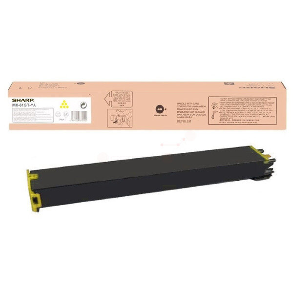 Картридж Sharp MX-61GTYA, желтый