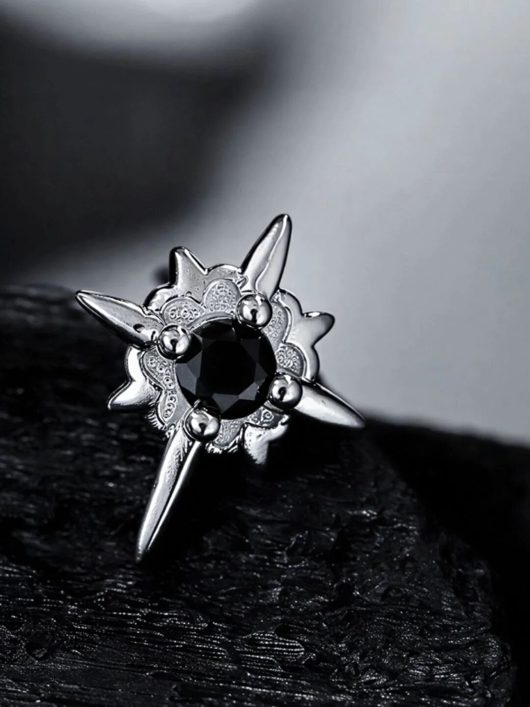 Серьги пусеты, фианит