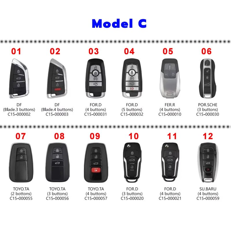 Умный ключ CGDI CG Smart NXP CG-C15 для Mercedes-Benz/Hyundai/KIA/Honda/Audi с чипом NXP, совместим с программатором ключей K2/A2.