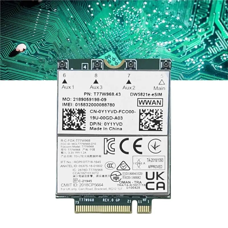 Модуль E-SIM 4G LTE DW5821e для Dell — фото 1