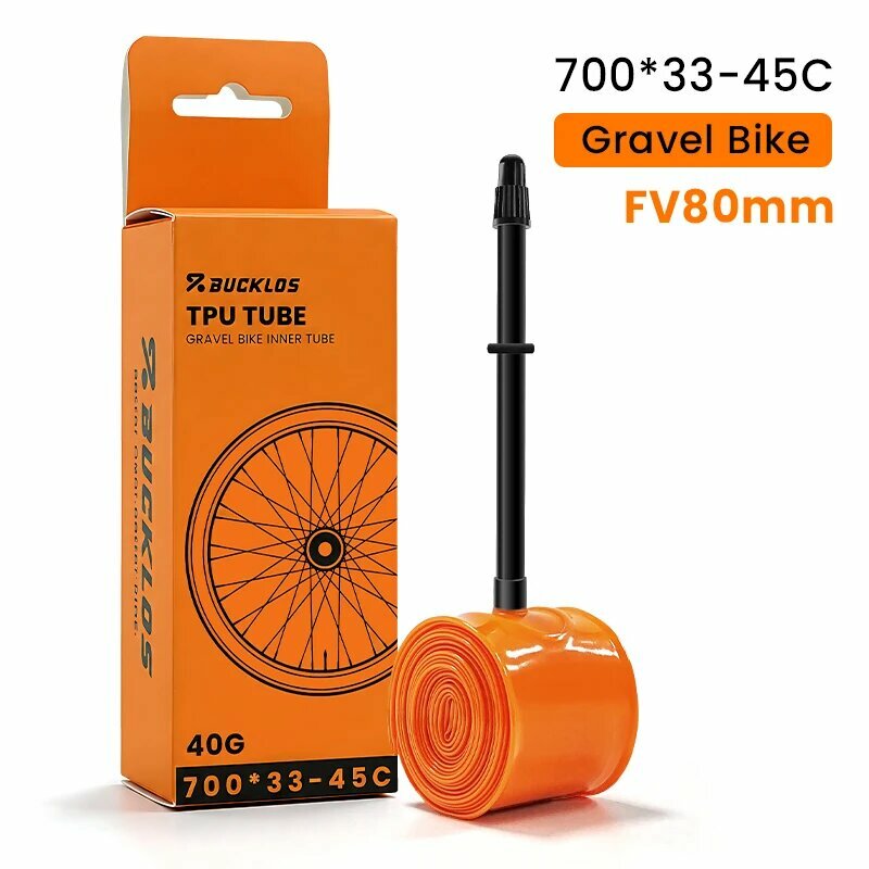 BUCKLOS Велосипедная камера ТПУ 700C оранжевая Gravel-80mm