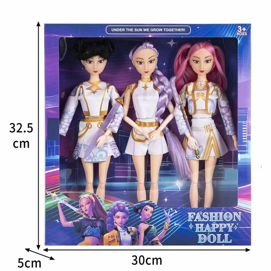 Набор шарнирных кукол K-pop «Охотницы на ведьм» 29 см, виниловые фигурки – отличный подарок для девочек на праздники