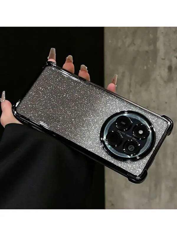 Чехол противоударный на Honor X9C / блестки чехол на Хонор Honor X9C / чехол на Honor Magic7 Lite