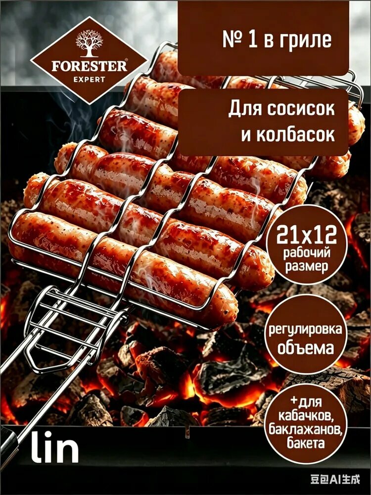 Решетка-гриль Сталь, длина 21 см,
