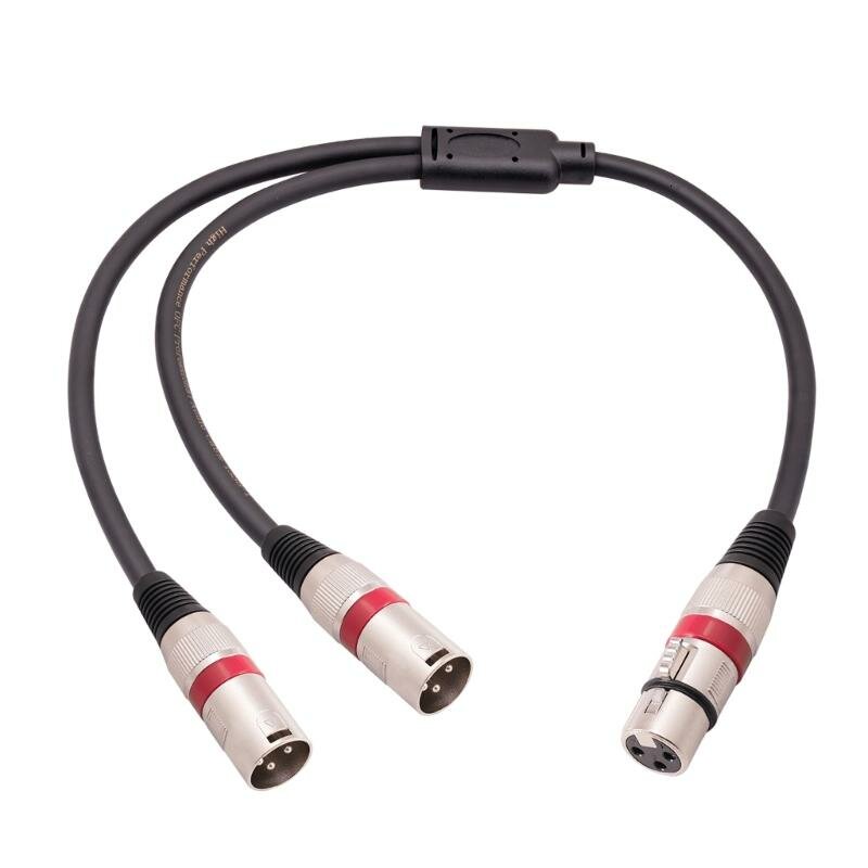 Разветвитель XLR 1 гнездо на 2 штекера, красный