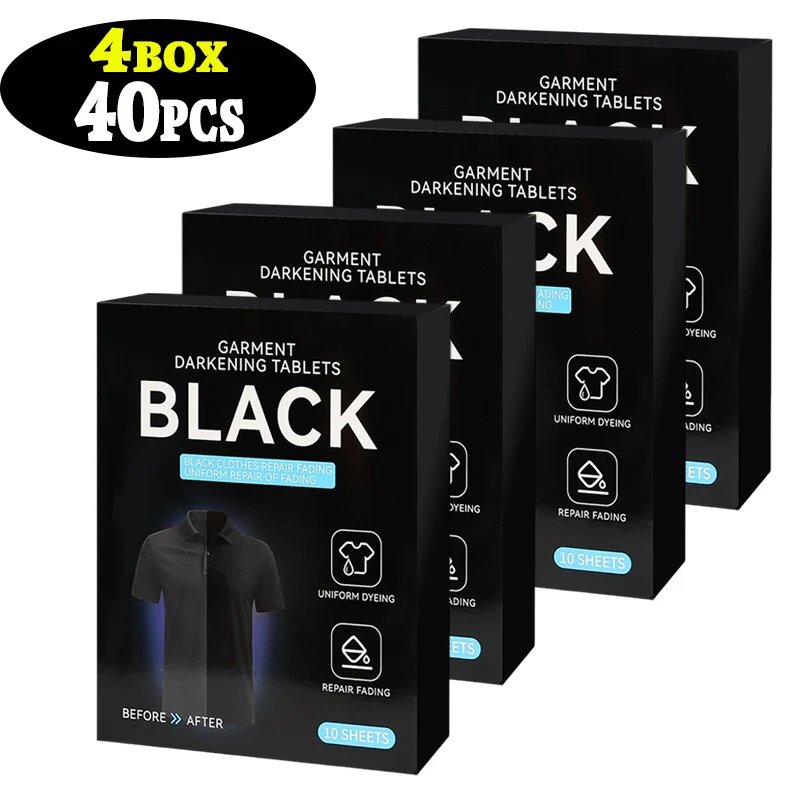 Таблетки для чернения белья BLACK ENHANCED 4box-(40pcs)