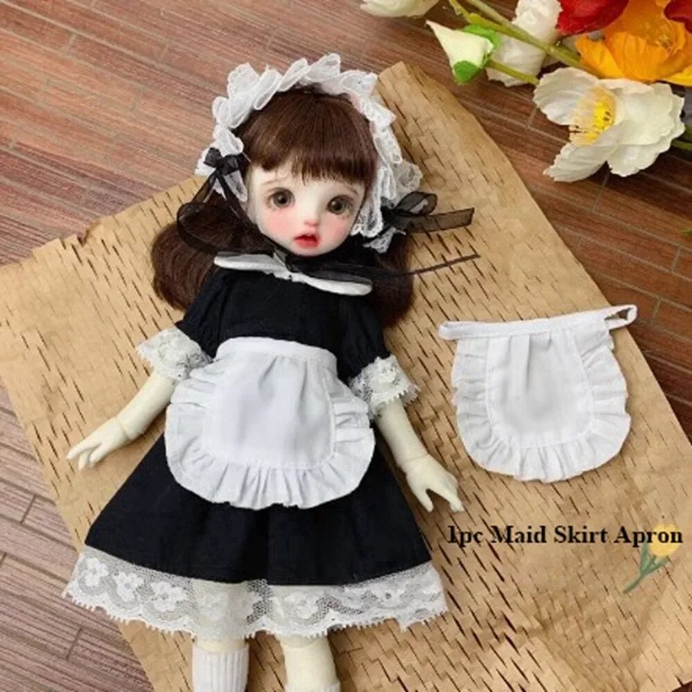 Юбка и фартук для кукол BJD 1/4 1/6