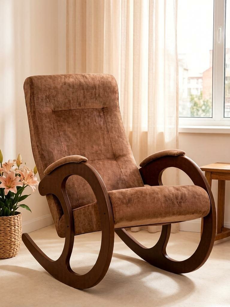 Кресло-качалка Блюз Verona Brown, Орех