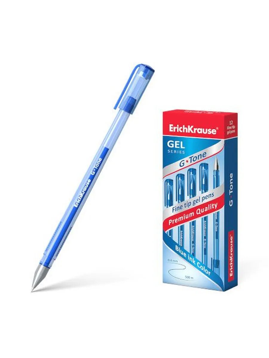 Ручка гелевая EK G-TONE 0.5 мм синяя 17809