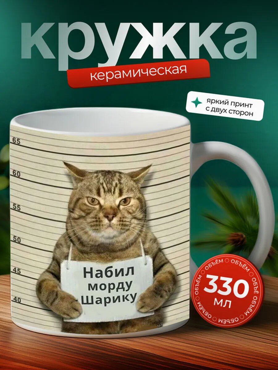 Кружка Эстетик кот 47,