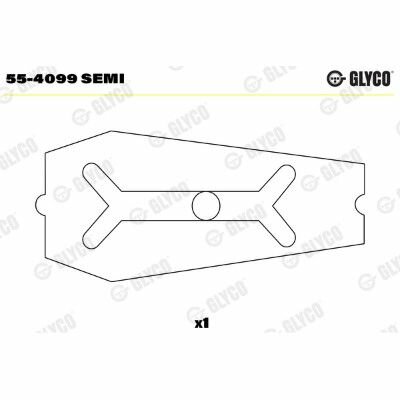 Втулка поршневого пальца GLYCO 55-4099 SEMI Fiat Croma. Ducato, IVeco Daily, Renault Master, Safrane 2.4d, 2.5d, 2.8d Mot. 8140, 8144, S8u 80->