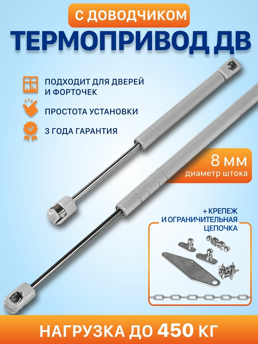 Термопривод для теплиц Автомат проветривания ДВ