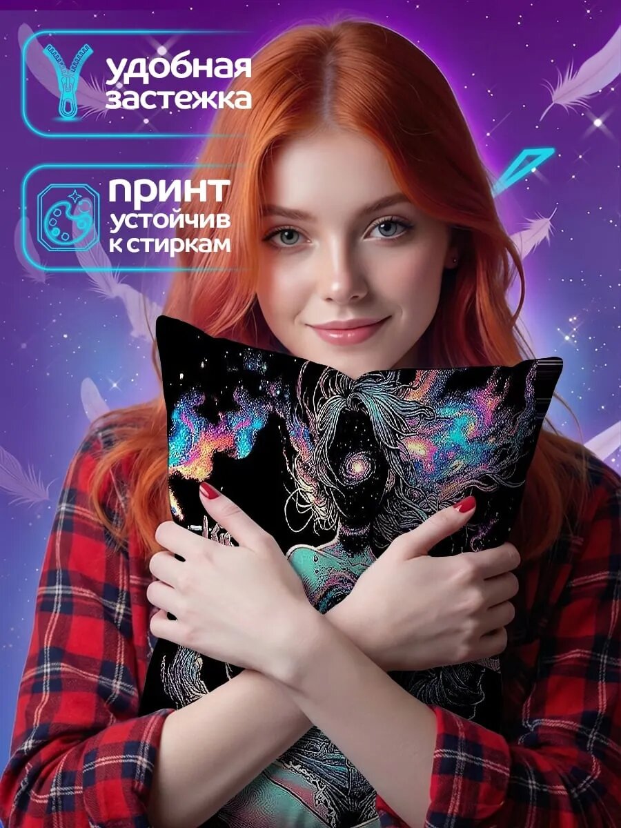 Подушка дакимакура Девушка в космосе — фото 1