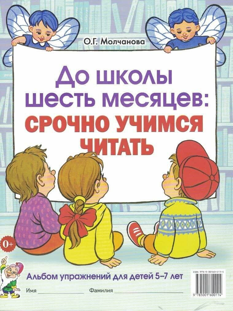 До школы шесть месяцев: срочно учимся читать. Альбом упражнений для детей 5-7 лет