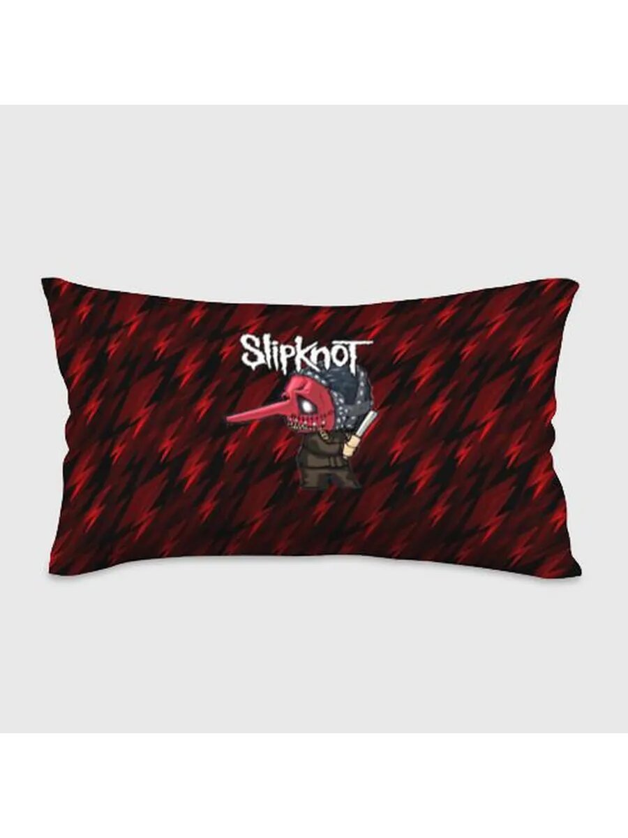 Slipknot красные молнии Подушка