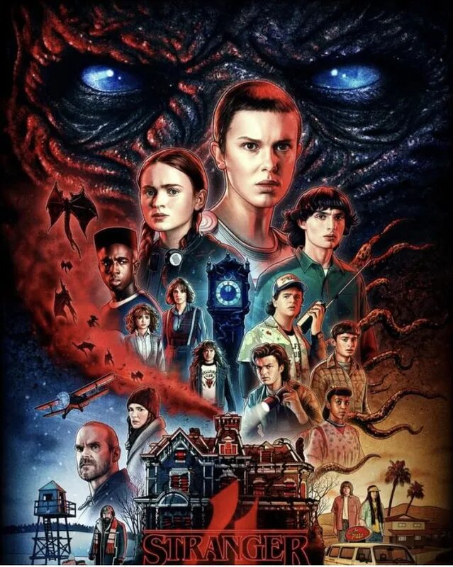 Головоломка 1000 деталей для взрослых, Stranger Things, странные вещи, сложная головоломка, Деревянные пазлы, Рождественский подарок, идеальный выбор для развлечений в помещении 50x75cm