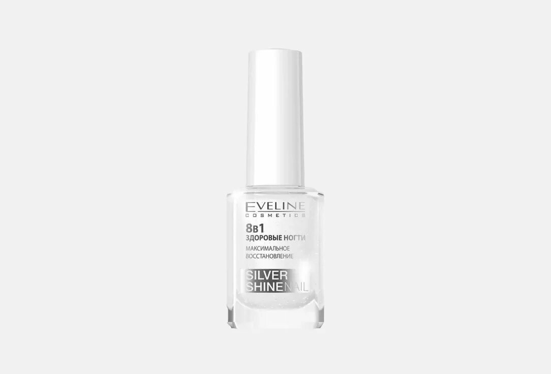 Eveline Здоровые ногти Средство для регенерации ногтей 8 в 1 12мл Silver Shine