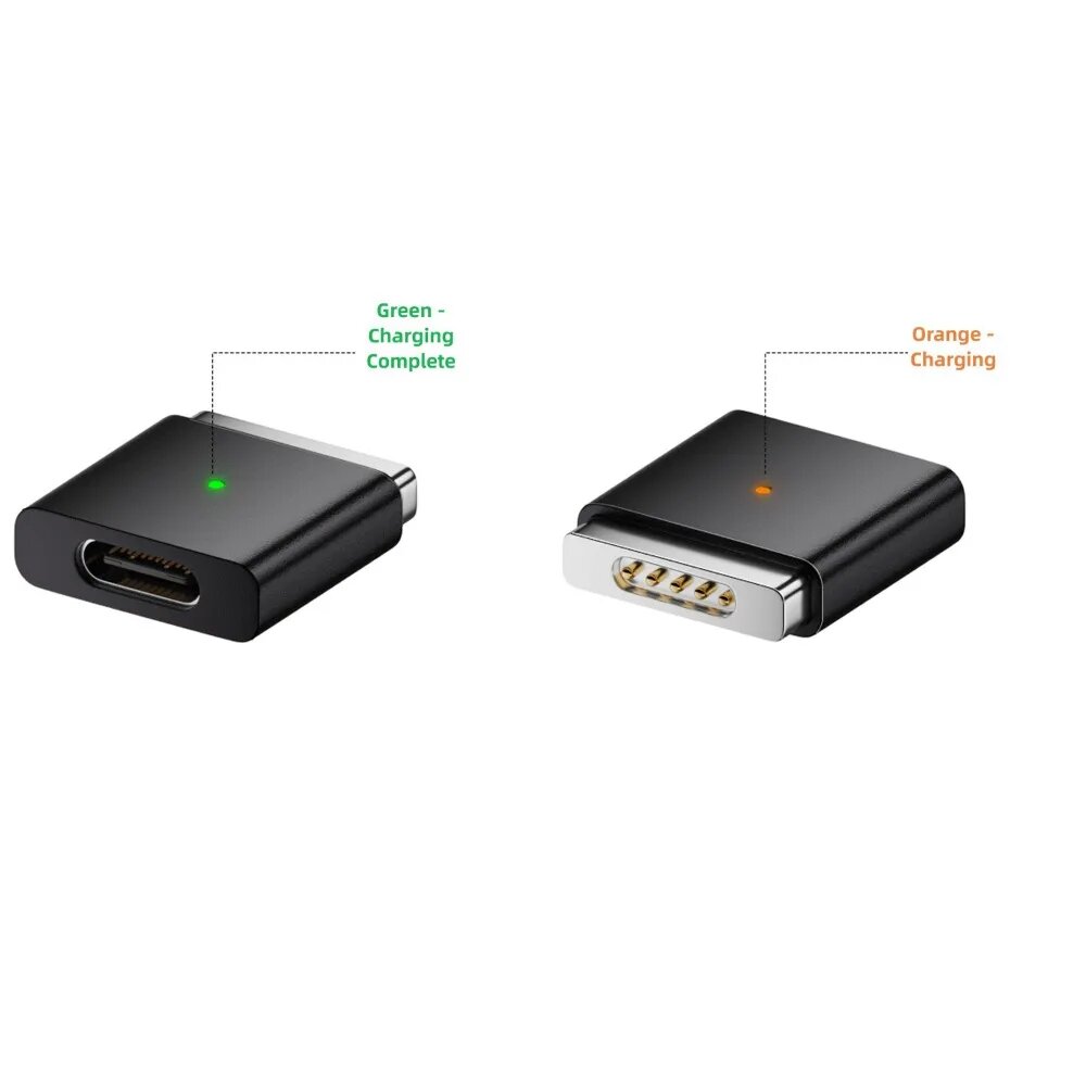 Адаптер USB Type-C - MagSafe 2 Black 100W