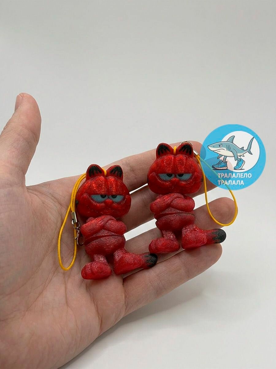 Кот красный Гарольд брелок 2 шт